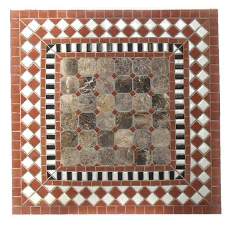 Square Mosaic Table Top 120 X 120 Cm 