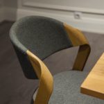 Designer Spin chair by Martin Ballendat in walnut