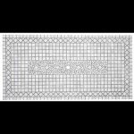 Rectangular mosaic table top 200 x 100 cm